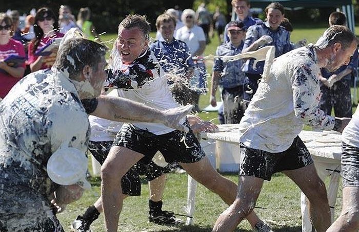 World Custard Pie Throwing Championship | Amusing Planet